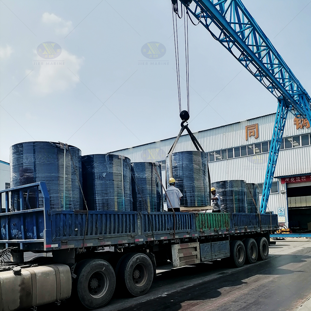 JIER Marine Cylindrical Fenders are ready for installation - Jier Marine