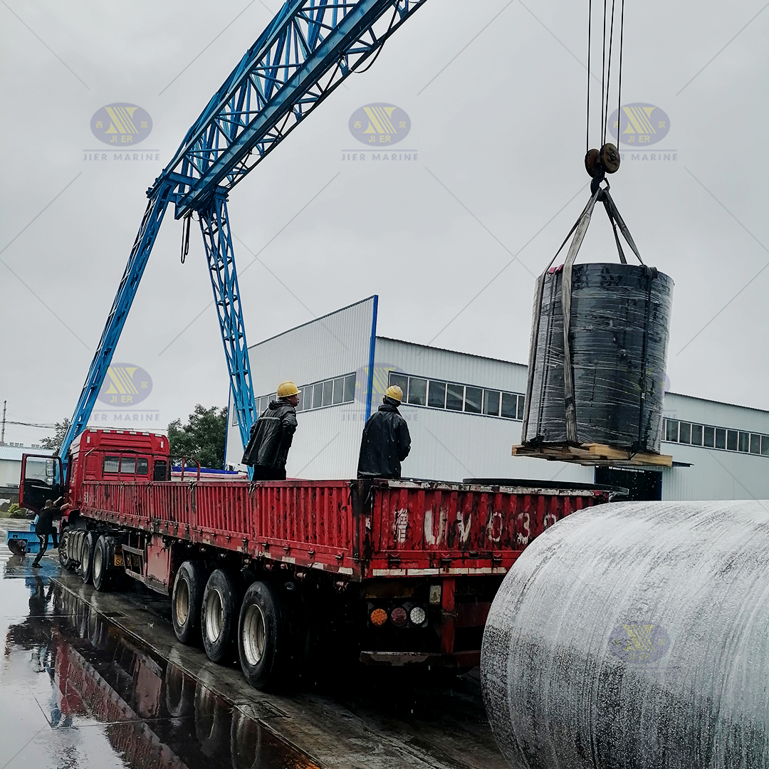 JIER Marine Cylindrical Fenders are ready for installation - Jier Marine